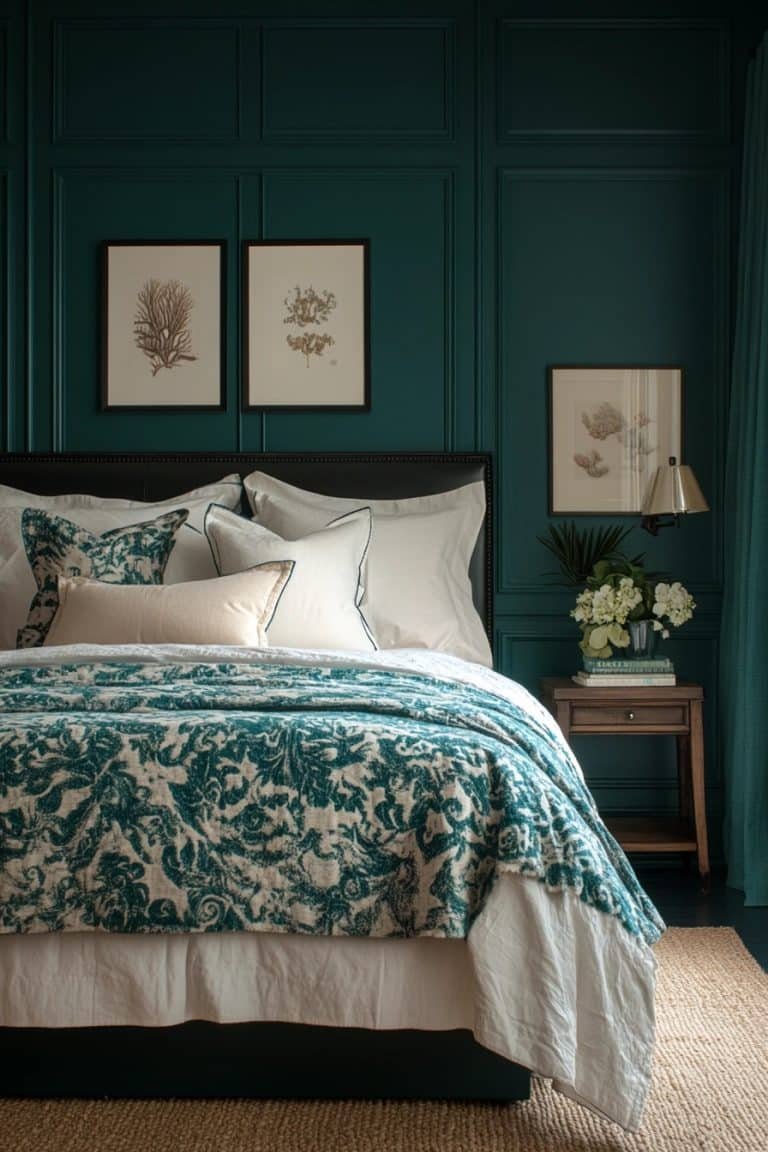 19 Dark Teal Bedroom Ideas For A Modern And Moody Vibe - Good Thingz